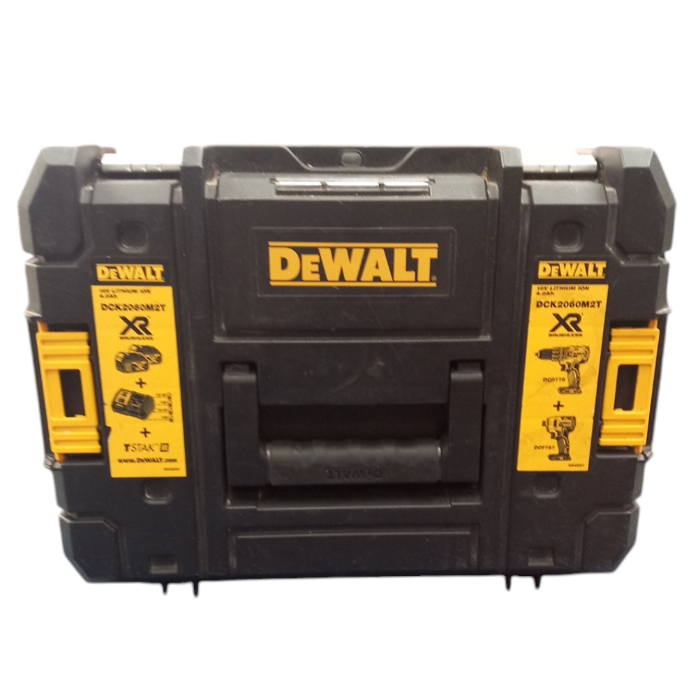 Pre-owned DeWalt DeWalt DCK2060M2T-SFGB 18V 2 x 4.0Ah Li-Ion XR Brushless Cordless Twin Pack ...